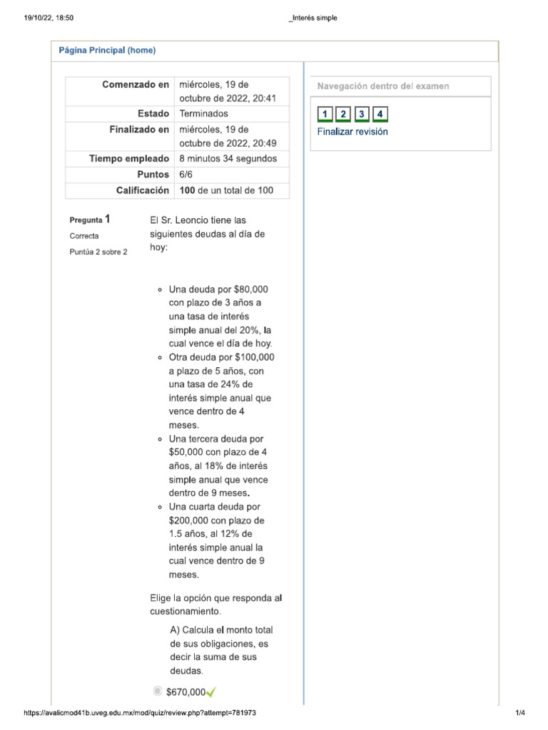 Interes Simple | PDF