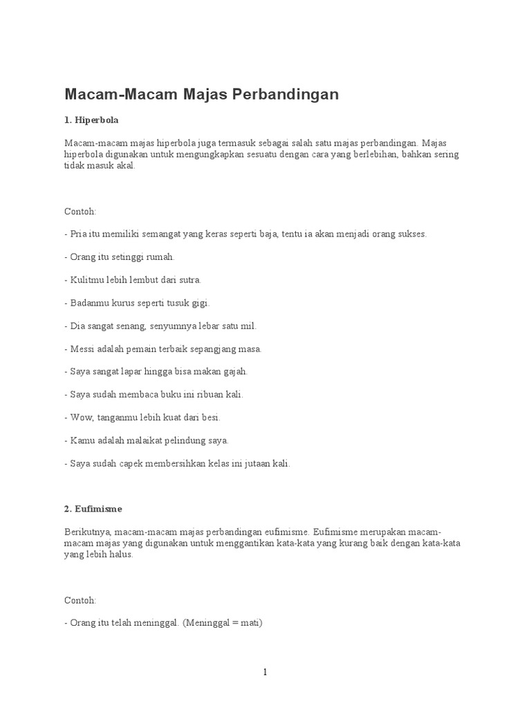 10 Contoh Majas | PDF
