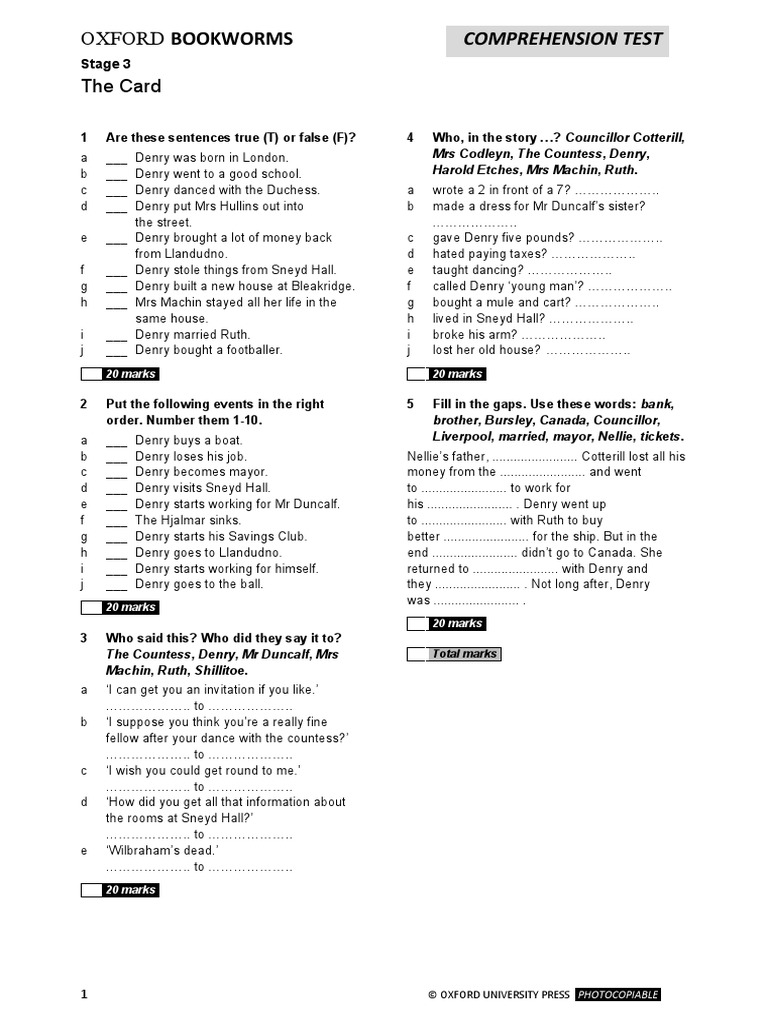 Obw The Card | PDF