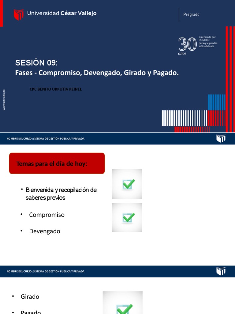 Ucv PPT - Clases de Sesión 9 | PDF | Devengo | Administración Pública Ucv PPT - Clases de Sesión 9 | PDF | Devengo | Administración Pública
