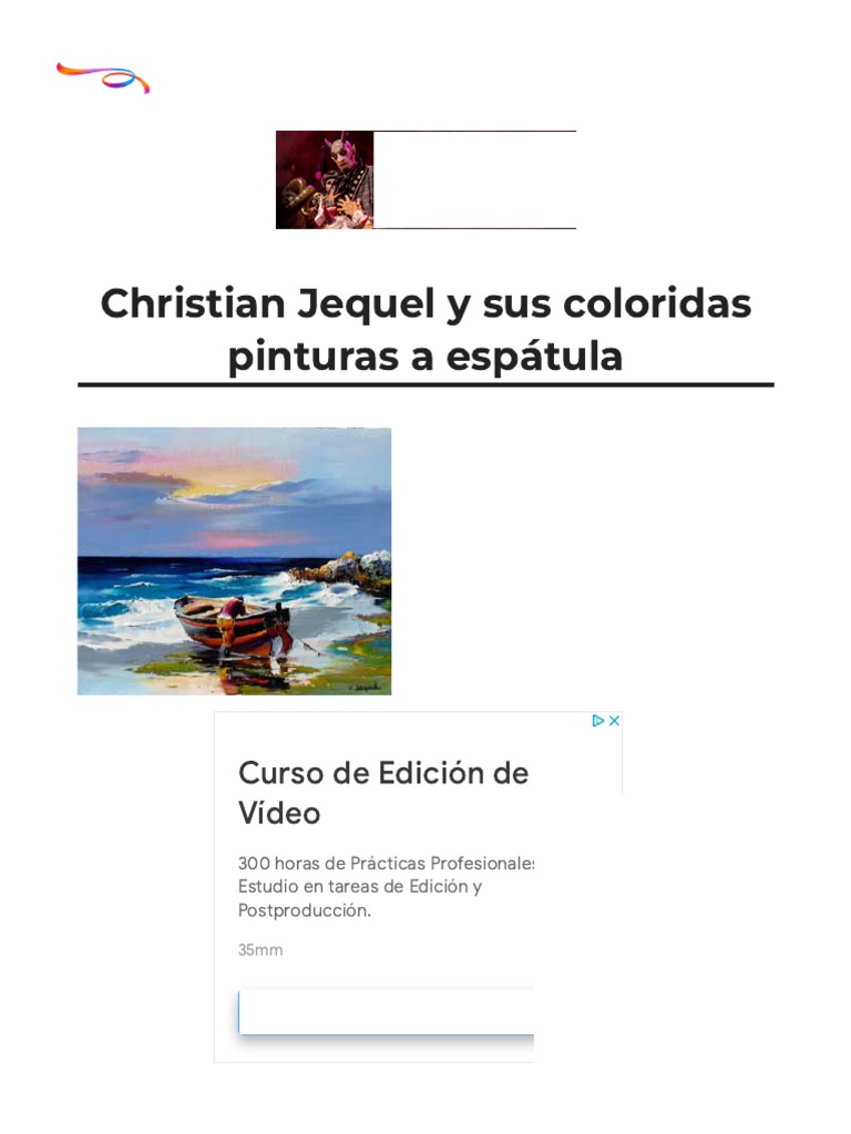 Christian Jequel: Pinturas a Espátula | PDF