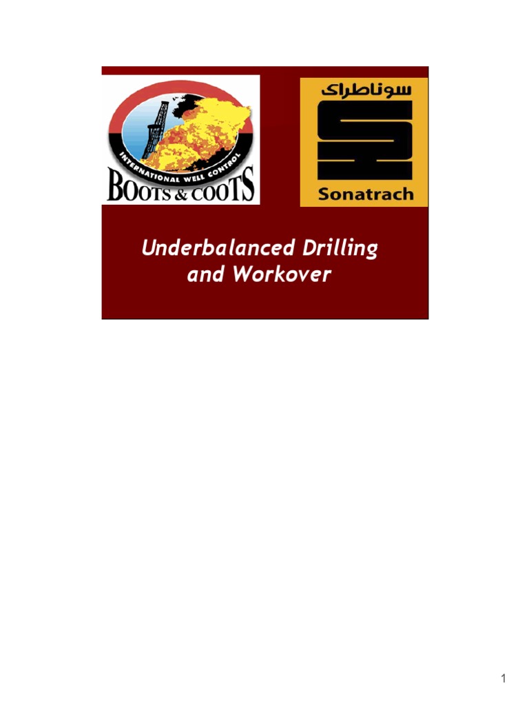 Underbalanced Drilling and Workover Rev 2-5 | PDF | Chemical ...