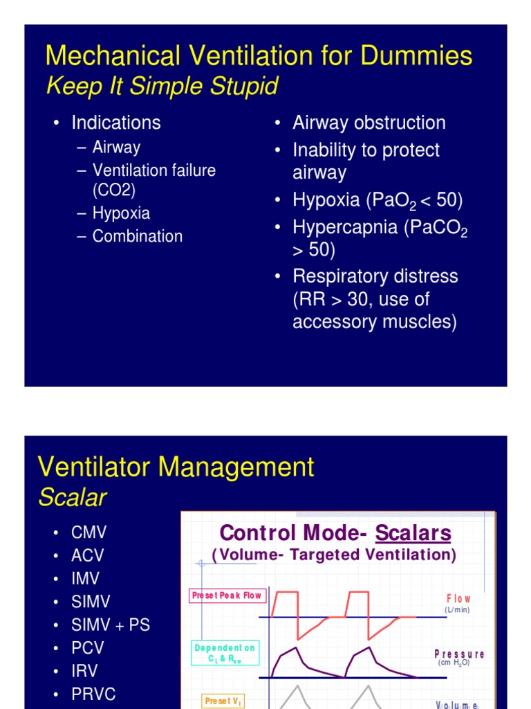 Ventilation For Dummies | Download Free PDF | Exhalation | Pulmonology