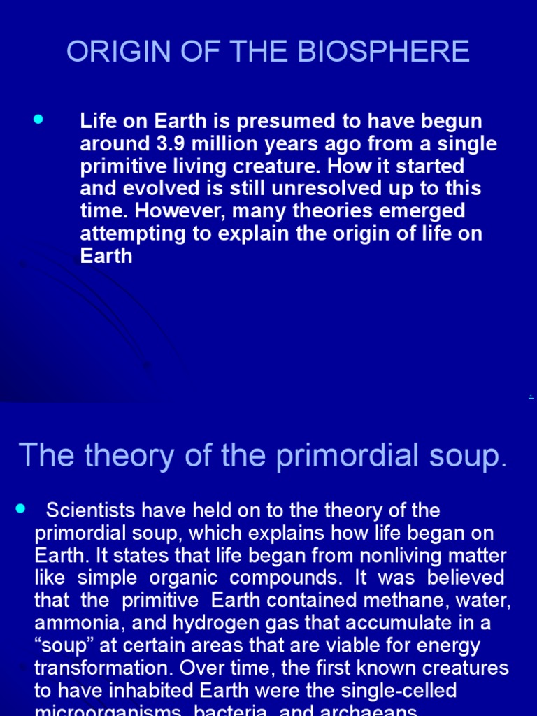 Theories of Biosphere | PDF