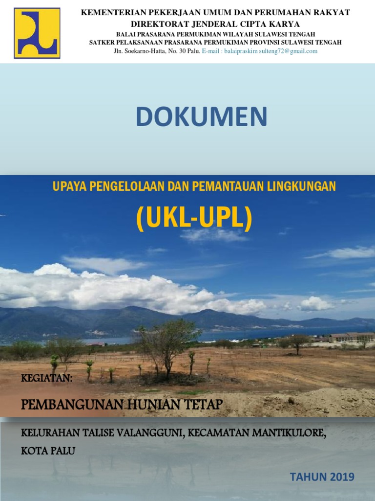 UKL-UPL Huntap Kawasan Talise-Palu | PDF