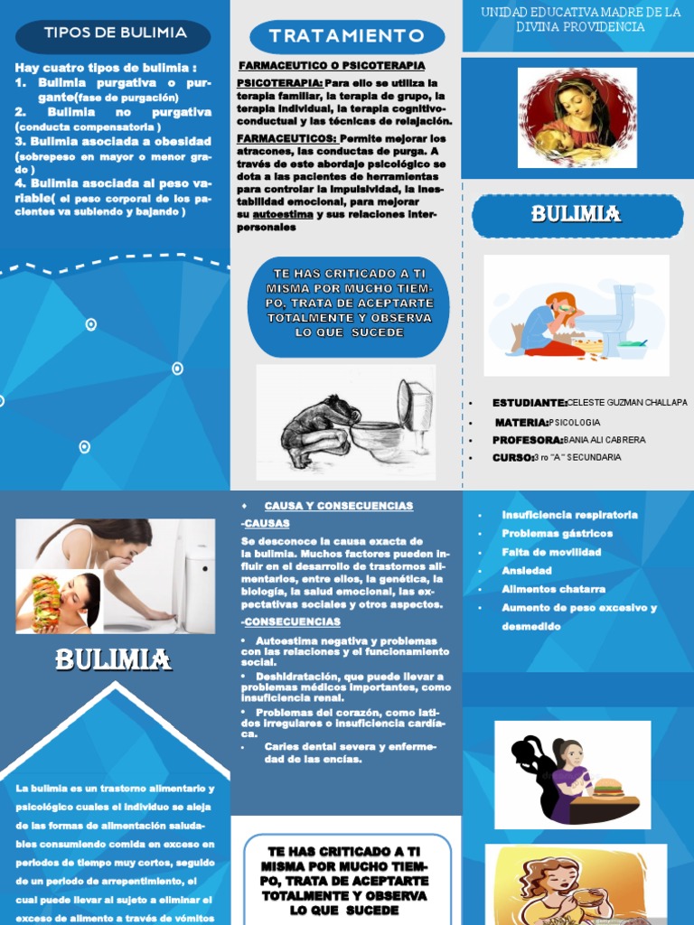 TRIPTICO5 | PDF | Bulimia nerviosa | Enfermedades y trastornos humanos