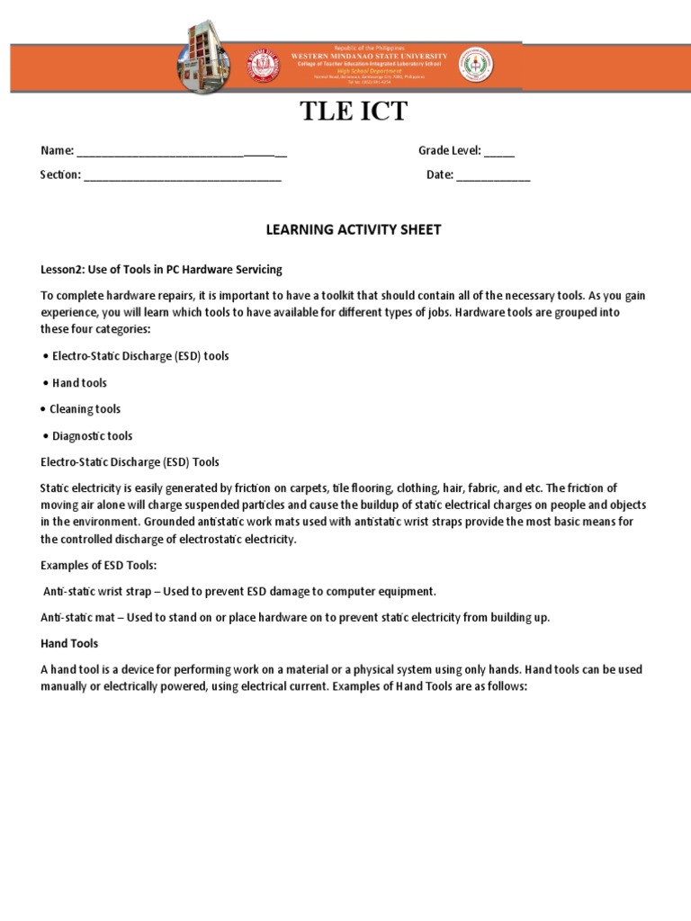 TLE ICT 7 Module 2 | PDF | Electrostatic Discharge | Electrical Engineering