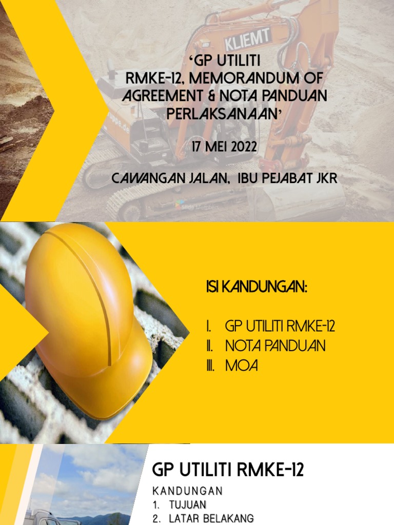 Garispanduan Utiliti RMKe-12 - MOA - Nota Panduan Perlaksanaan | PDF