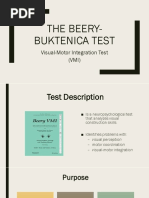 Beery-Buktenica Developmental Test of Visual-Motor Integration (VMI), 6 ...