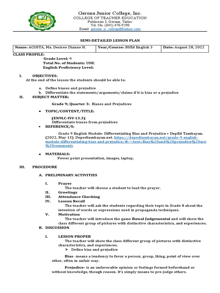 DLP Curriculum | PDF