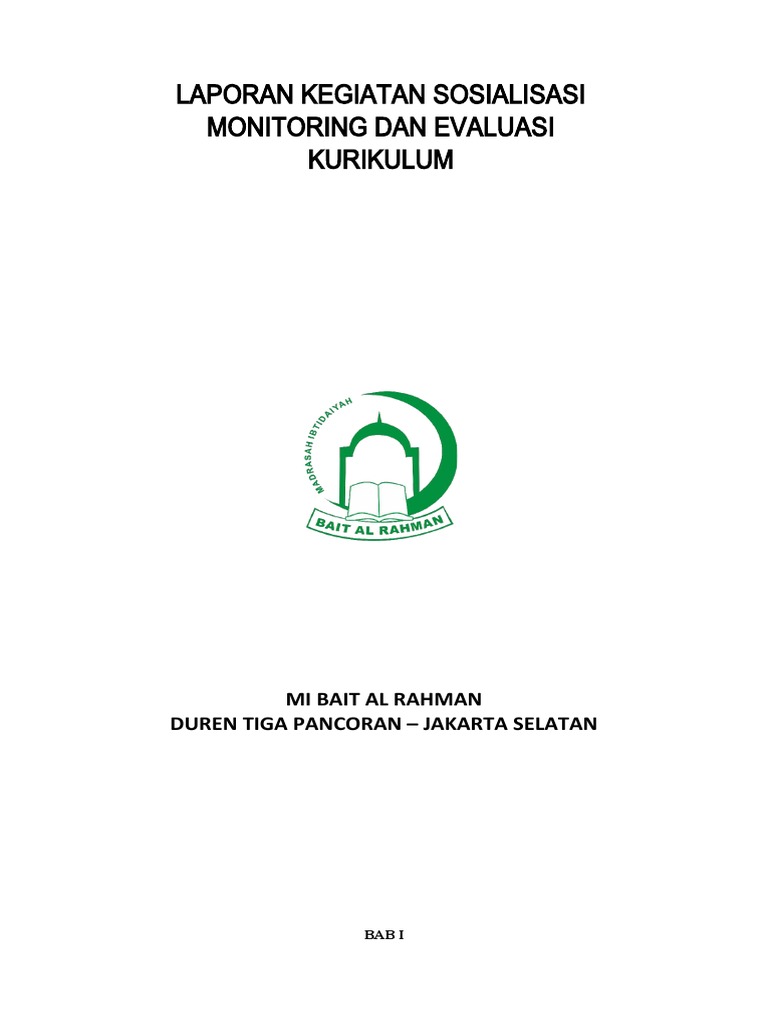 Laporan Kegiatan Monev PNS | PDF | Bisnis | Seni