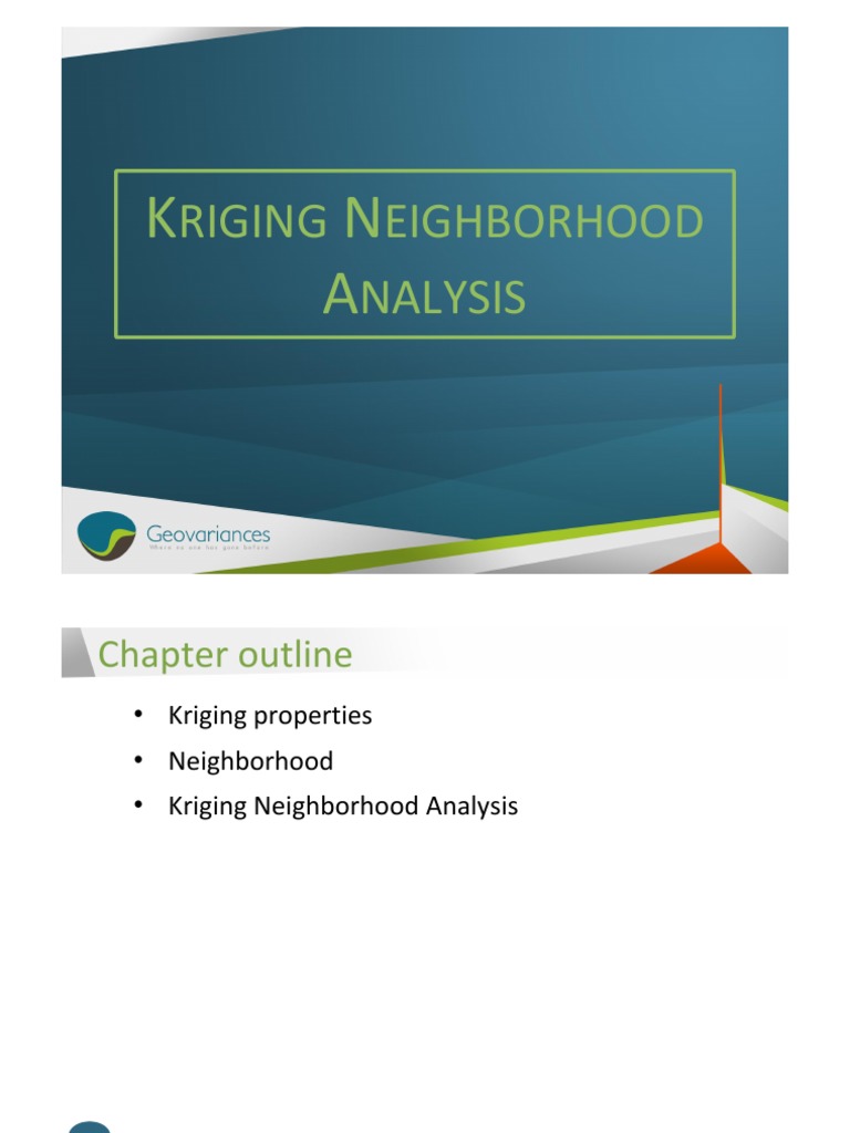 Kriging Neighborhood Analysis | PDF