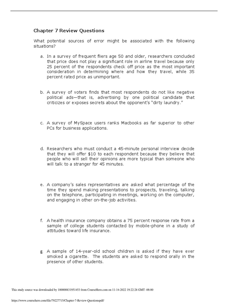 Chapter 7 Review Questions PDF | PDF | Communication