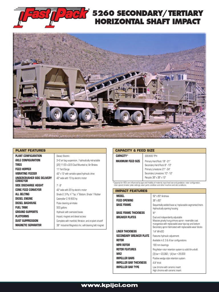 Spec Sheet 38 - 5260 Secondary Hsi | PDF