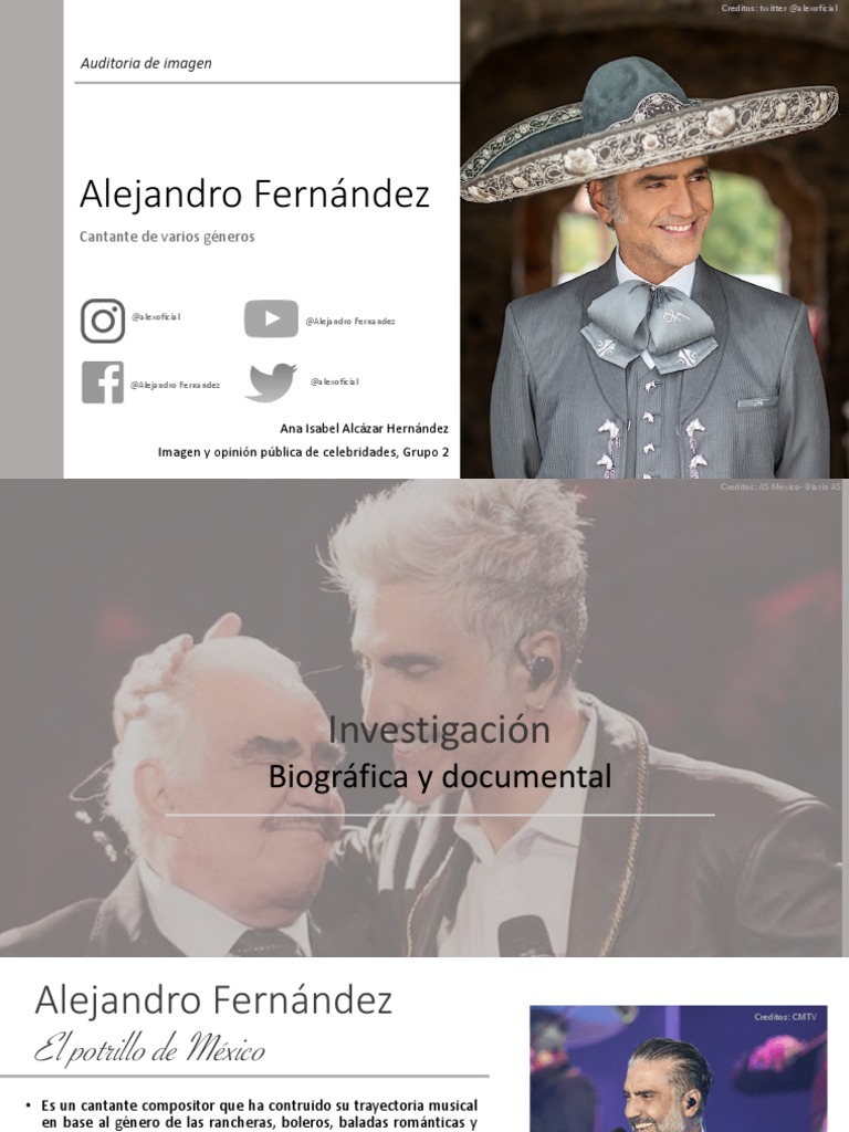 Alejandro Fernández: Biografía y Escándalos | PDF