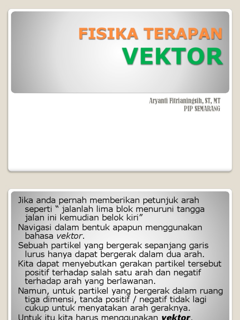 Vektor | PDF | Metode & Bahan Ajar