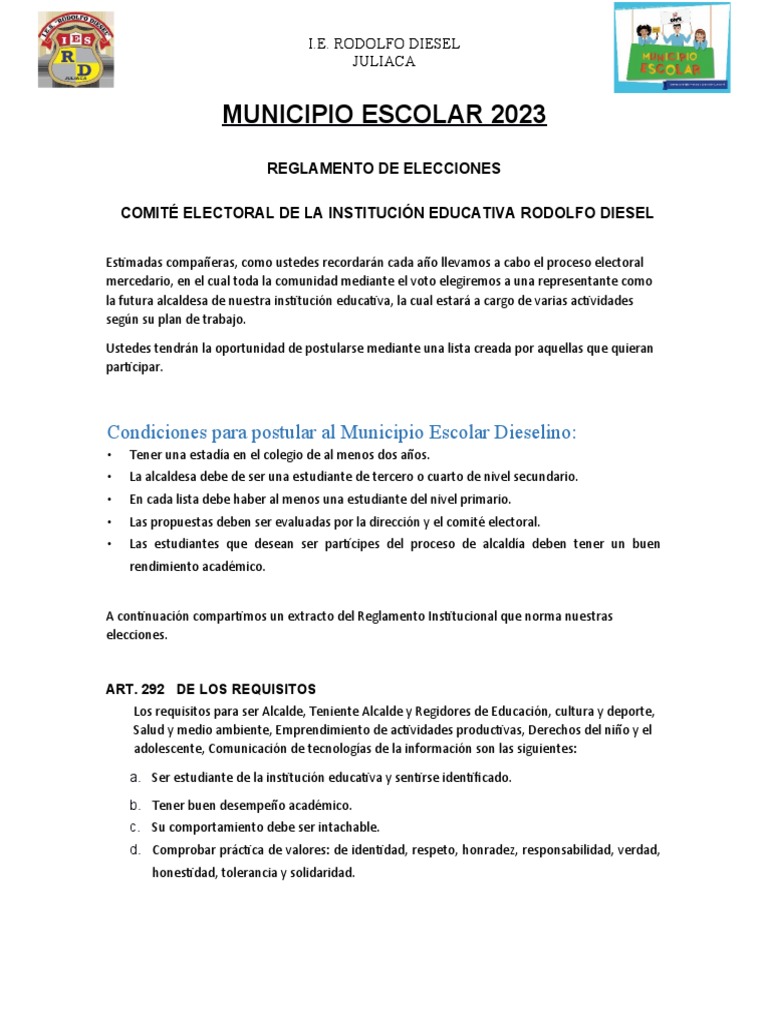 Reglamento Municipio | PDF