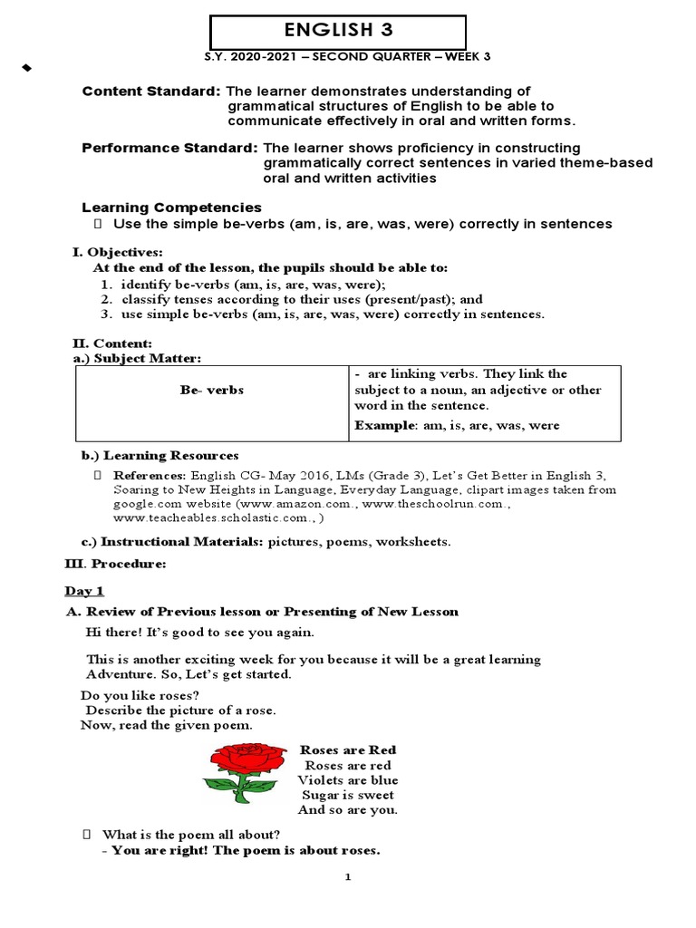 English-3-Quarter 2-Week 3-QARODEL | PDF