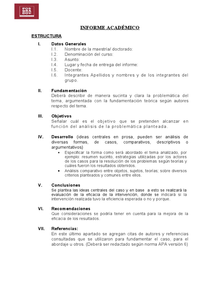 Formato de Informe | PDF