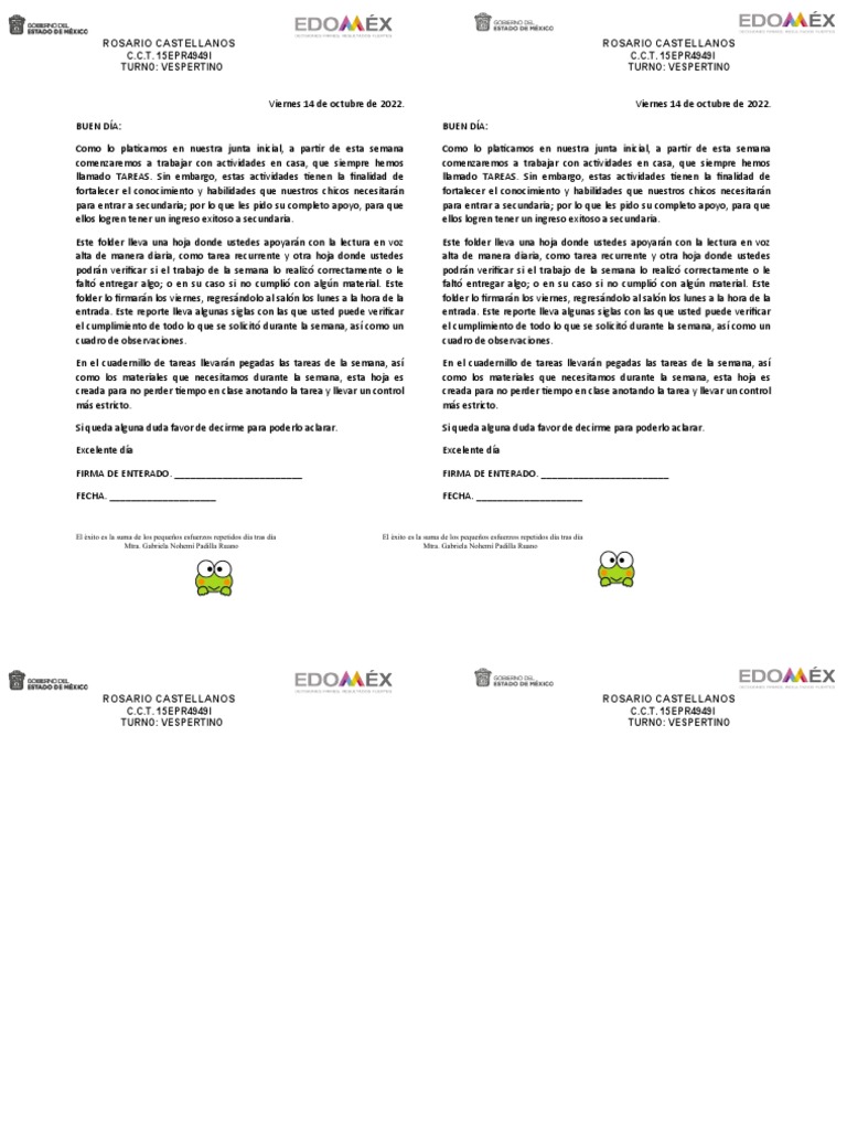 Aviso de Tareas | PDF