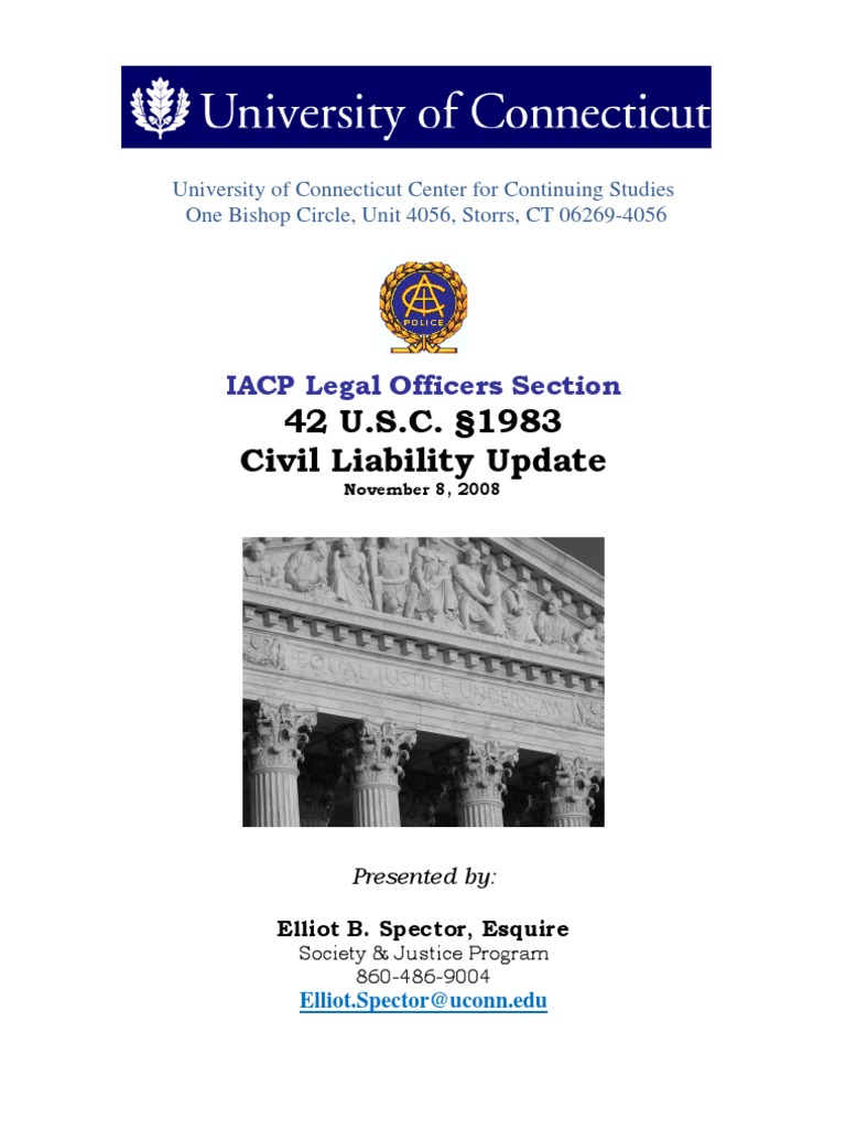 42 U.S.C. 1983 Civil Liability Update: IACP Legal Officers Section ...