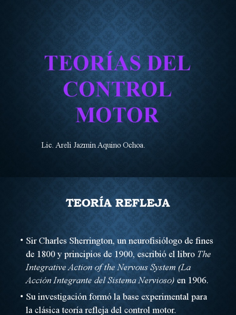 Teorías del Control Motor | PDF | Aprendizaje | Pensamiento