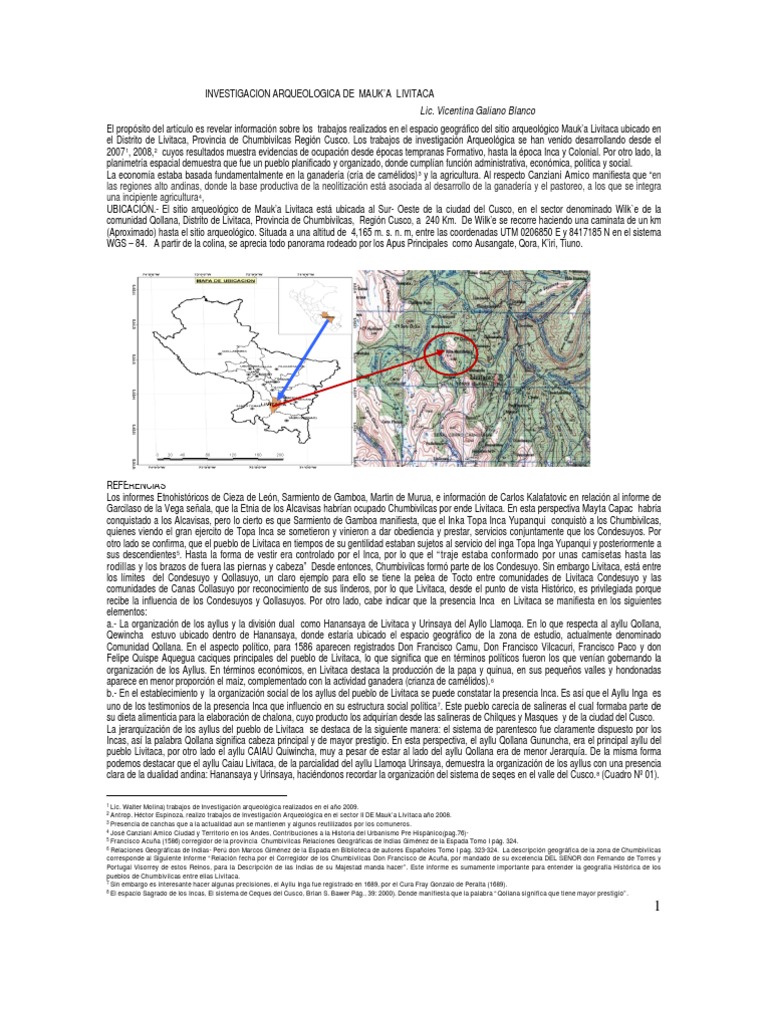 Articulo Mauka'livitaca 2011sdi-Mc | PDF | Imperio Inca | cerámica