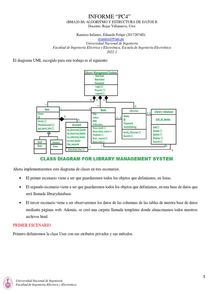 Implementación de Sistema de Biblioteca en Python | PDF | Mi sql | HTML