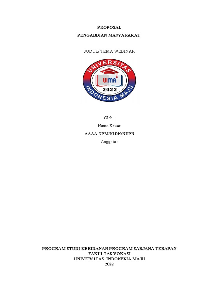 Format Laporan Proposal Webinar | PDF