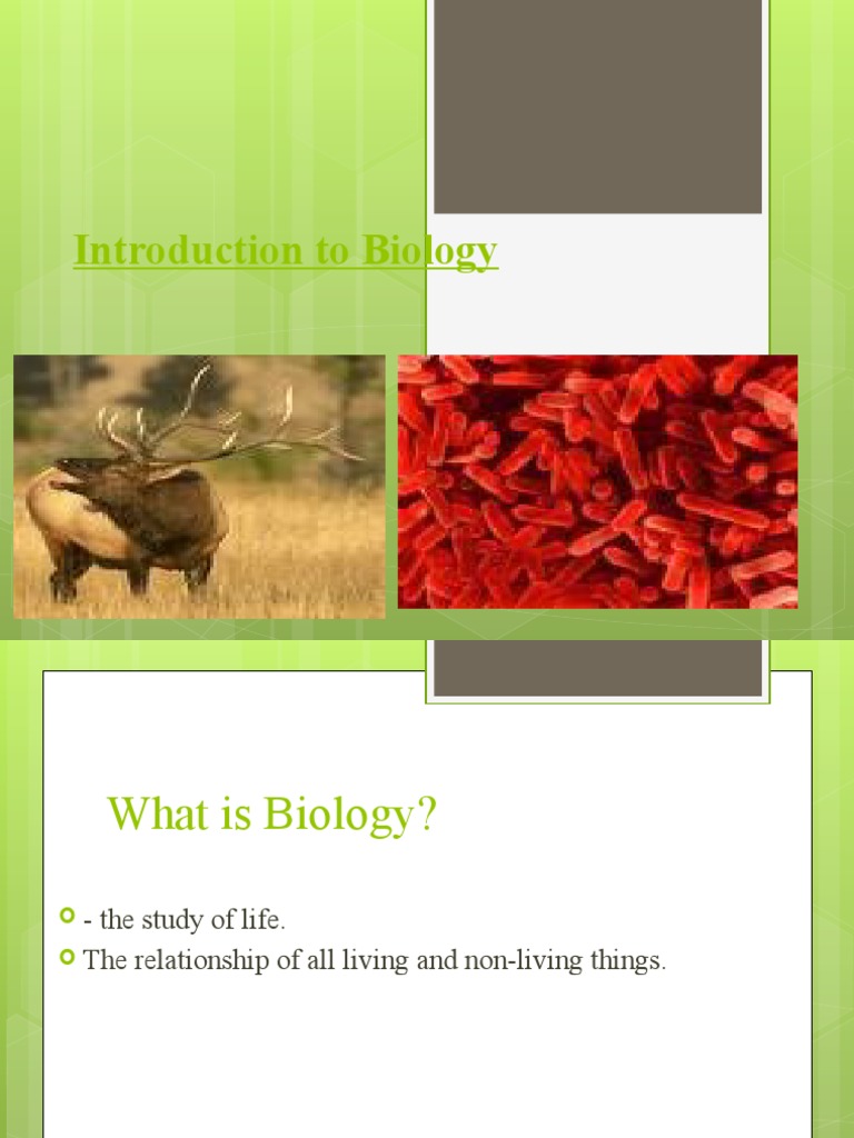 Introduction To Biology | PDF | Life | Biology