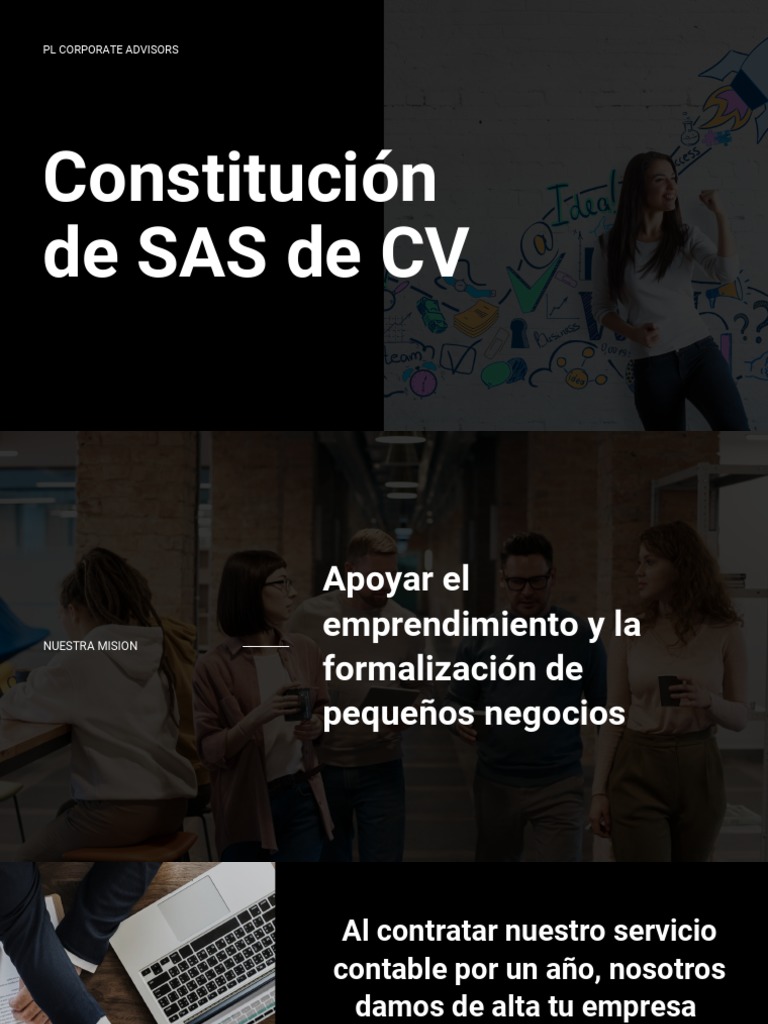 Constitución y beneficios de una Sociedad Anónima Simplificada de Capital Variable (SAS de CV ...
