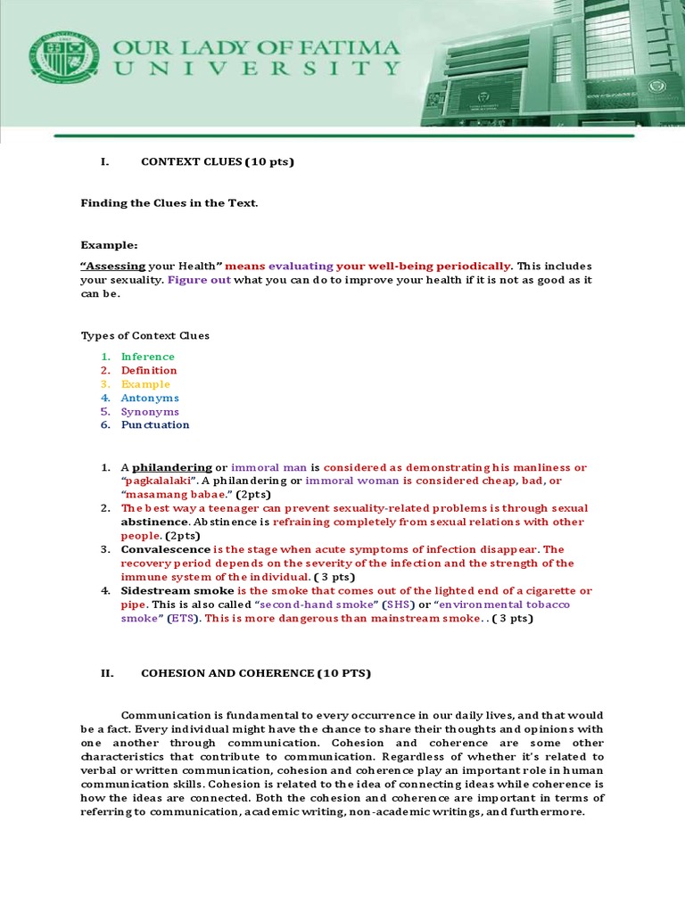 Fmbularan Engl 111 Midterm Activity 22 23 | PDF | Word | Thought