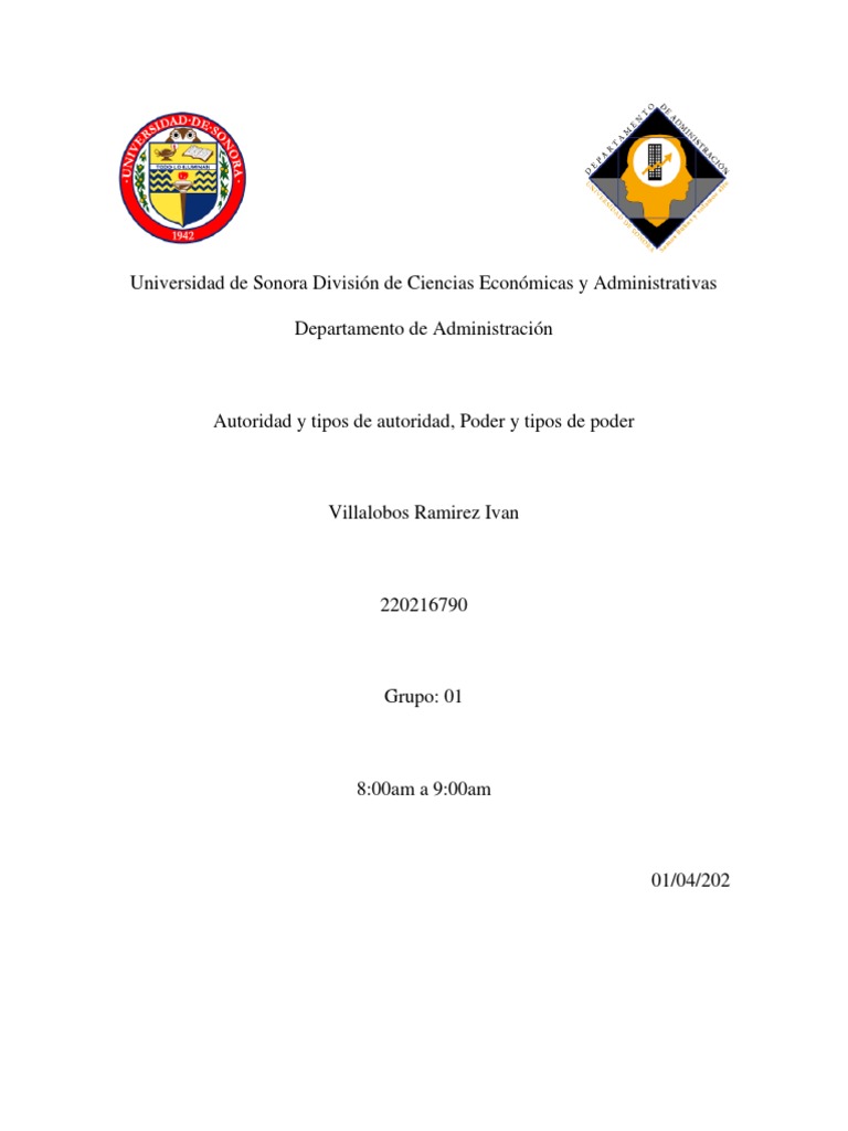 Autoridad y Tipos de Autoridad, Poder y Tipos de Poder | PDF