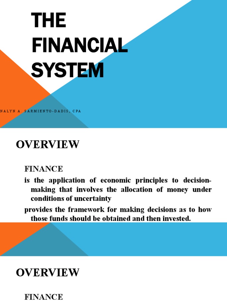 P1 - Financial System Part1. | PDF | Financial Markets | Investing
