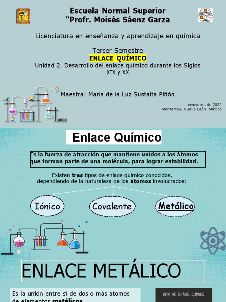 Características del Enlace Metálico | PDF