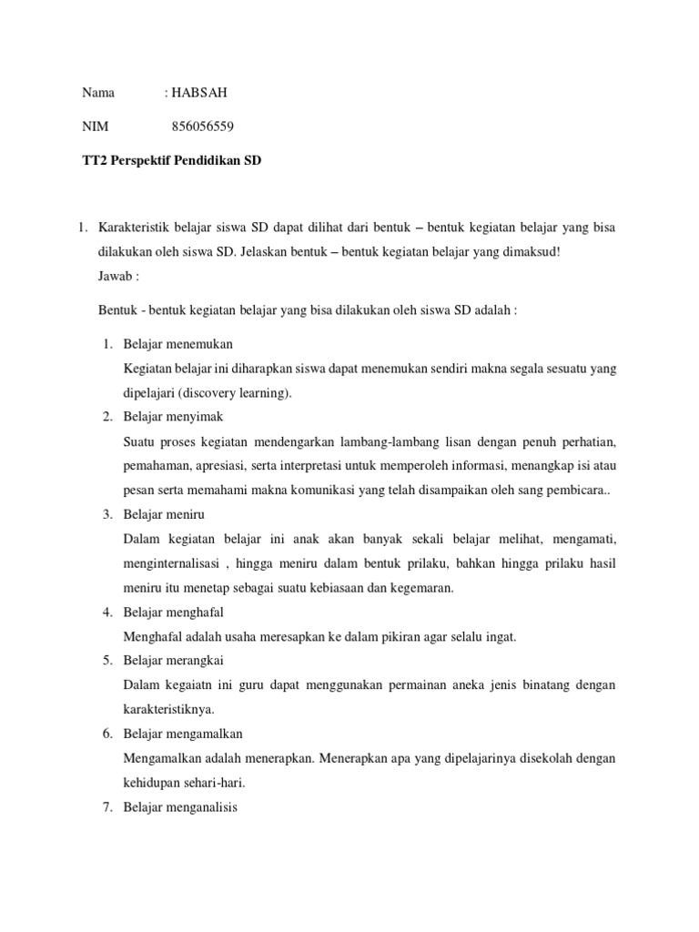 TT2 Persepektif Pendidikan | PDF