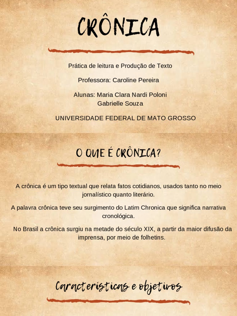 CRÔNICA | PDF