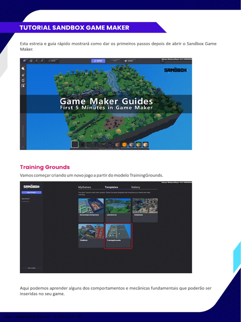 Tutorial Sandbox Game Maker | PDF