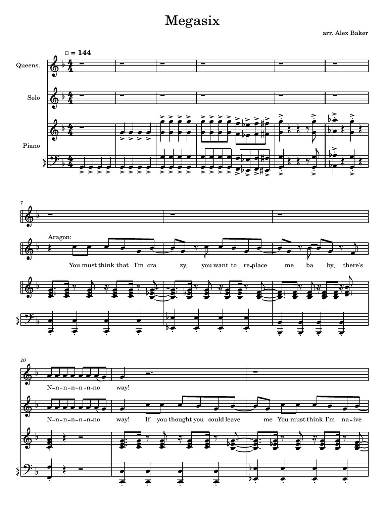 Megasix From Six The Musical | PDF
