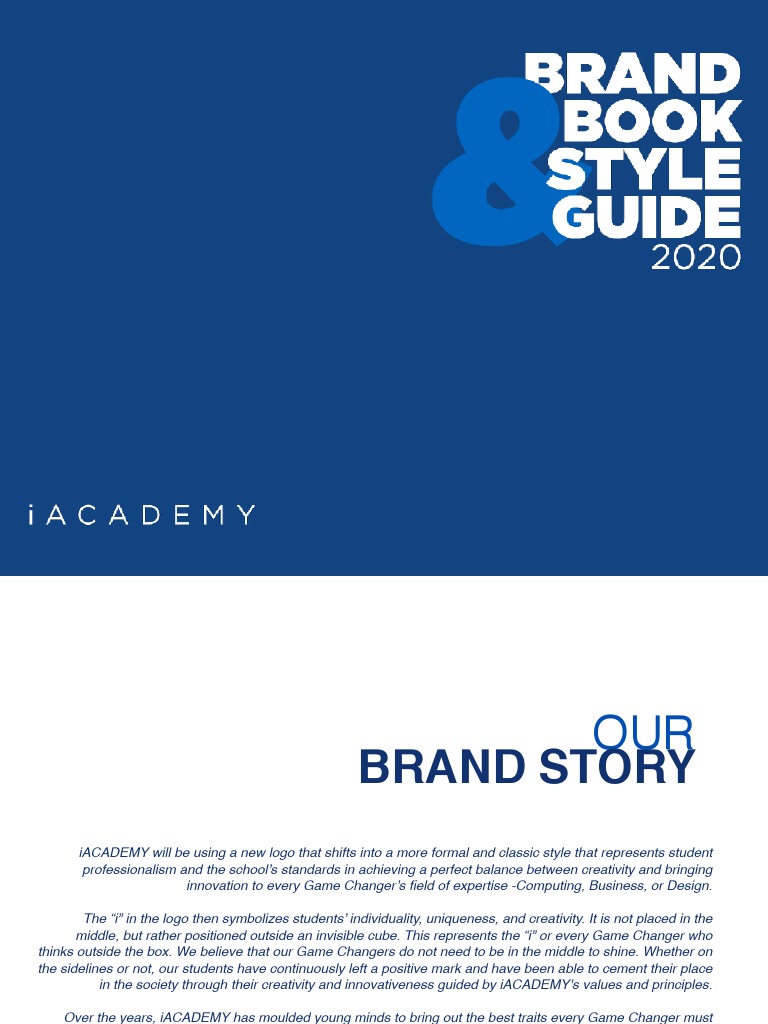Iacademy Brandbook | PDF | Logos | Brand