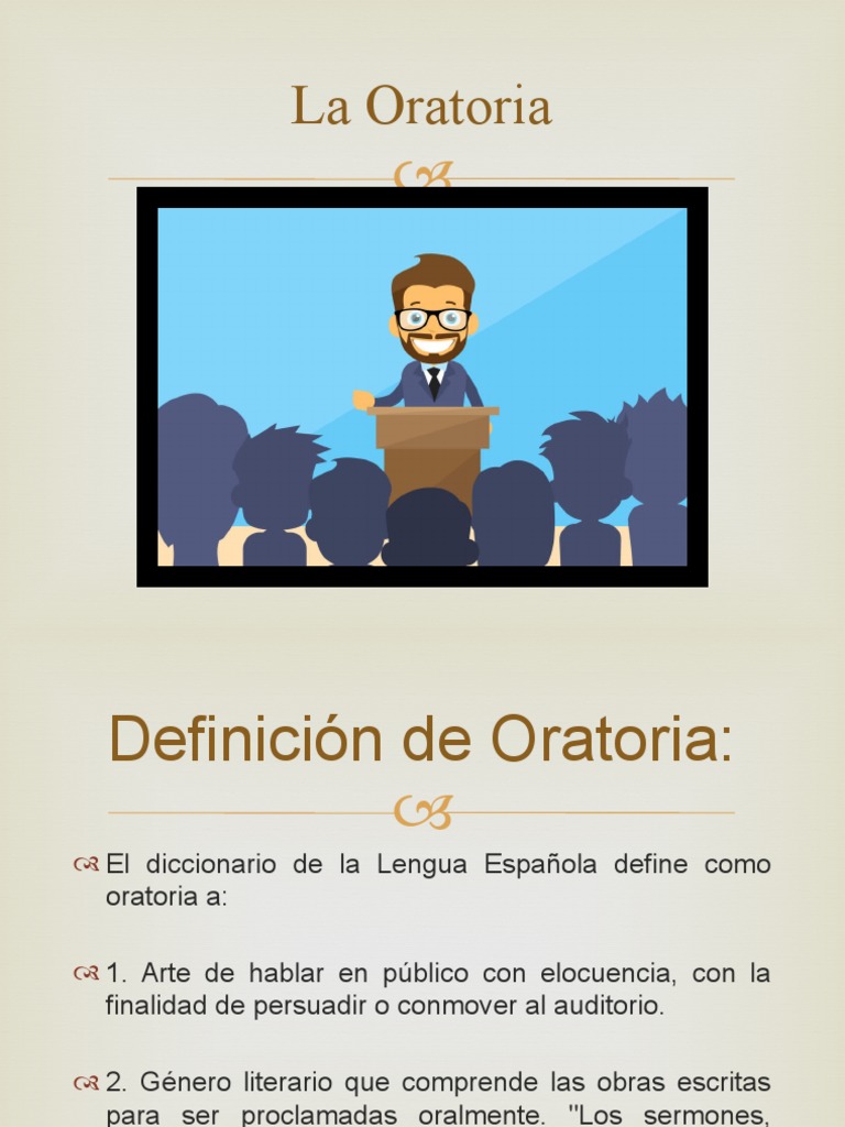 Definición y Tipos de Oratoria | PDF | Hablar en público