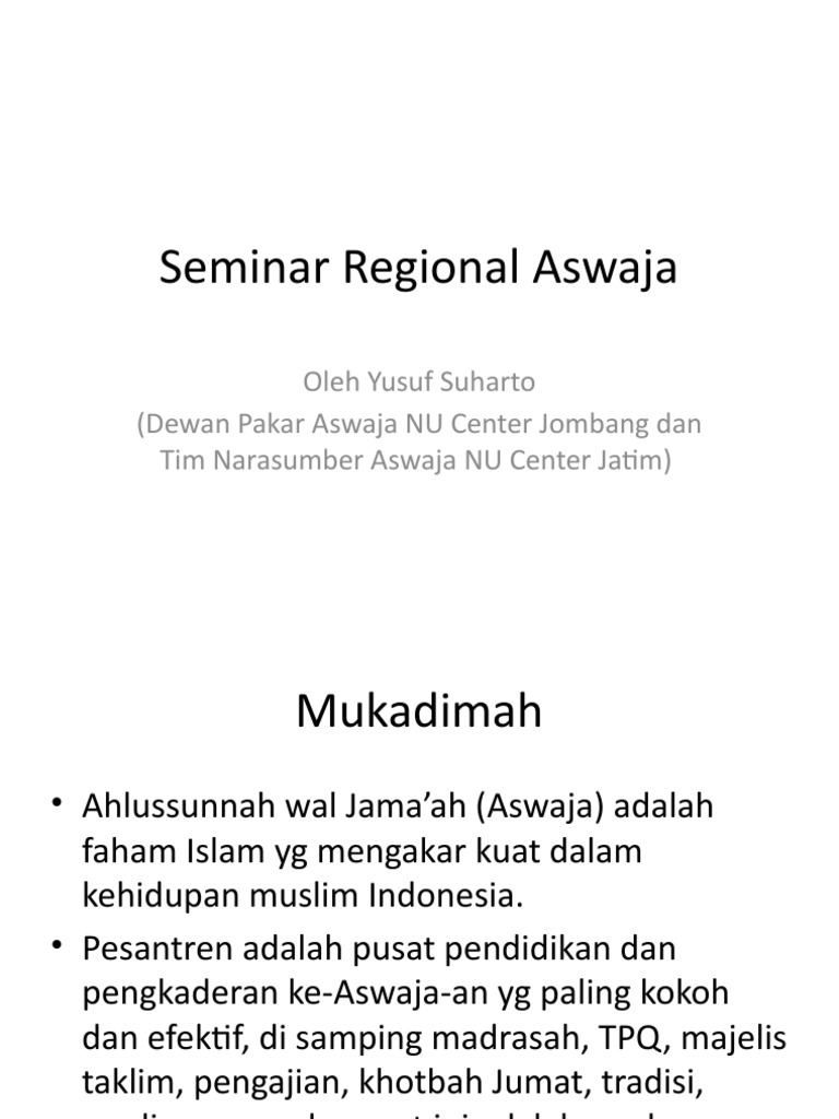 Pengantar Aswaja | PDF
