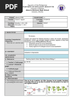 Detailed Lesson Plan in Reproduction. | PDF | Sexual Reproduction ...