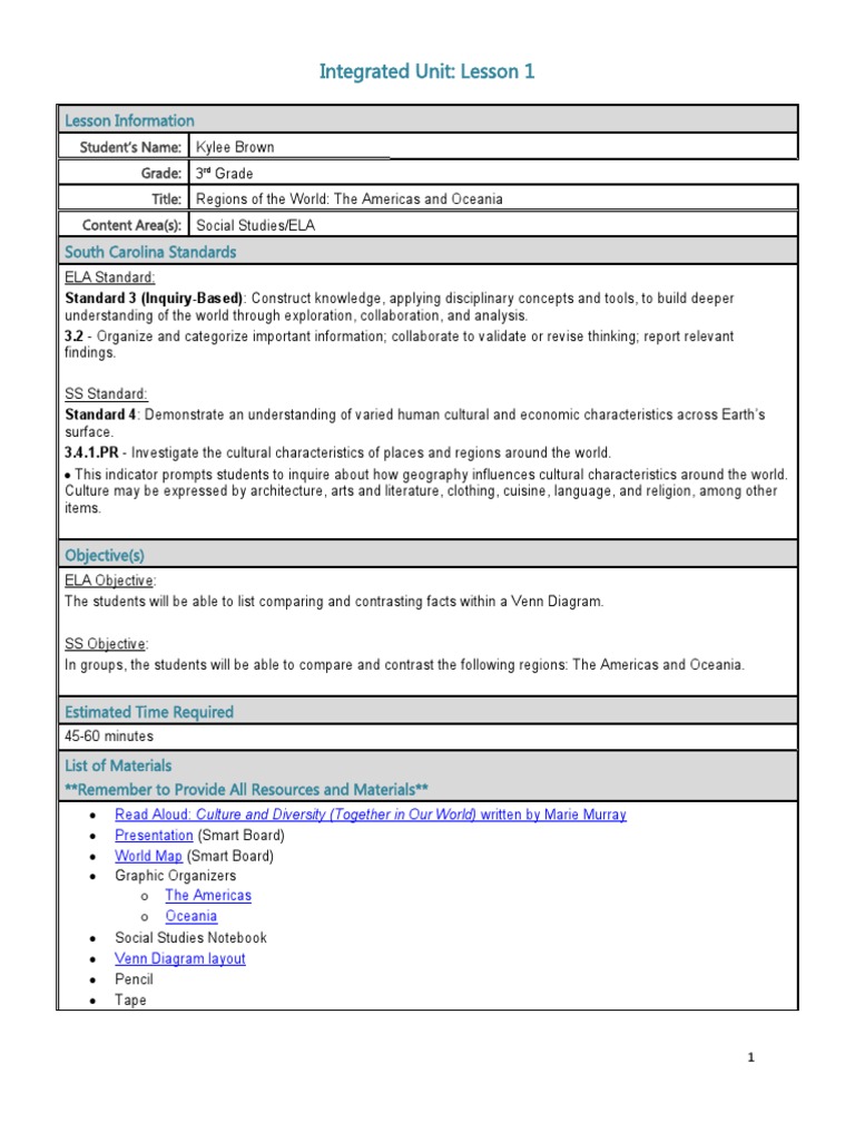 Unit Lesson 1 Ropes | PDF | Social Science