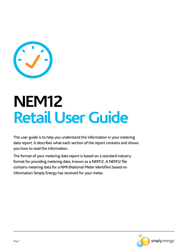 NEM12 Metering Data Guide | PDF | Computer File | File Format