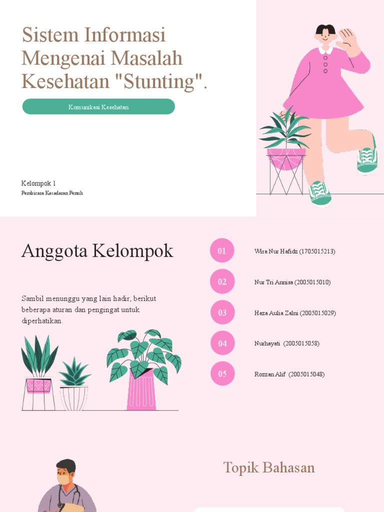 Kel 1 - Sistem Informasi Mengenai Masalah Kesehatan Stunting | PDF