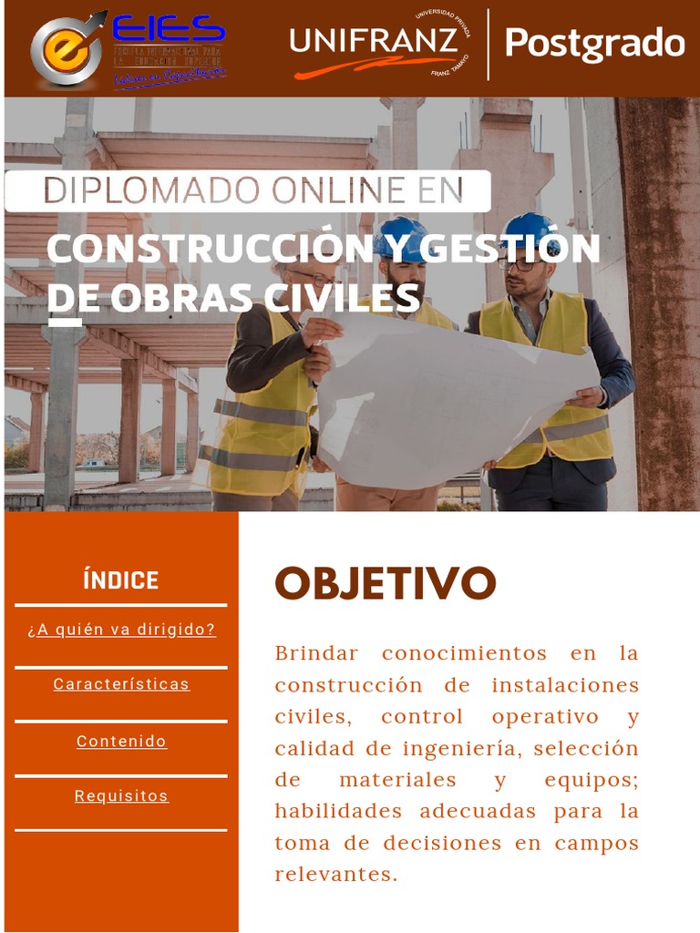 Construcción y Gestión de Obras Civiles | PDF | Ingeniero civil ...