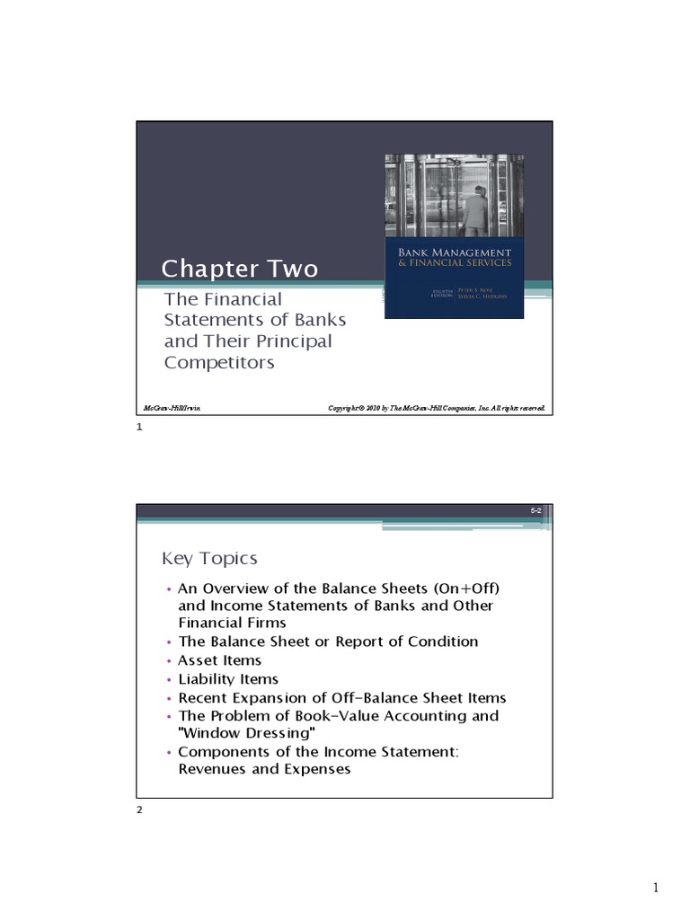 B01028 - Chapter 2 - The Financial Statements of Banks and Their ...