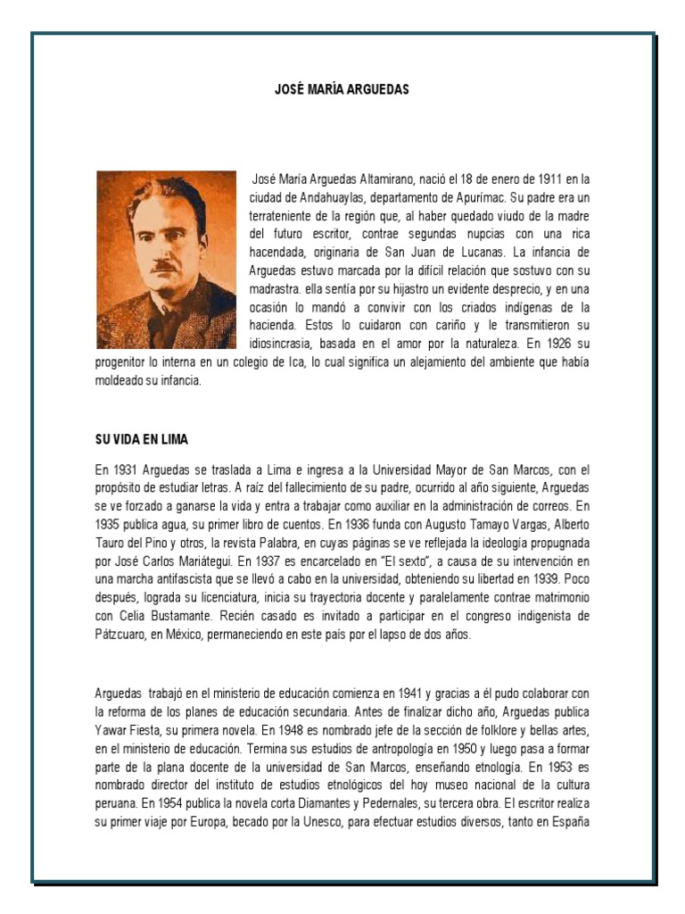 José María Arguedas | PDF