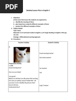 English 3 - Detailed Lesson Plan | PDF | Noun | Lesson Plan